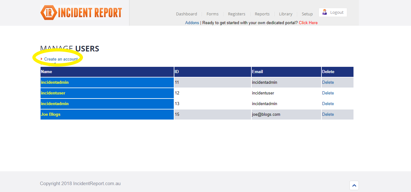 Incident Reporting: Create your own Incident Report App