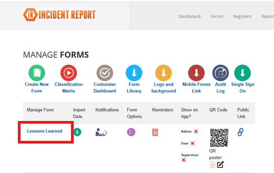 Incident Reporting: Create your own Incident Report App
